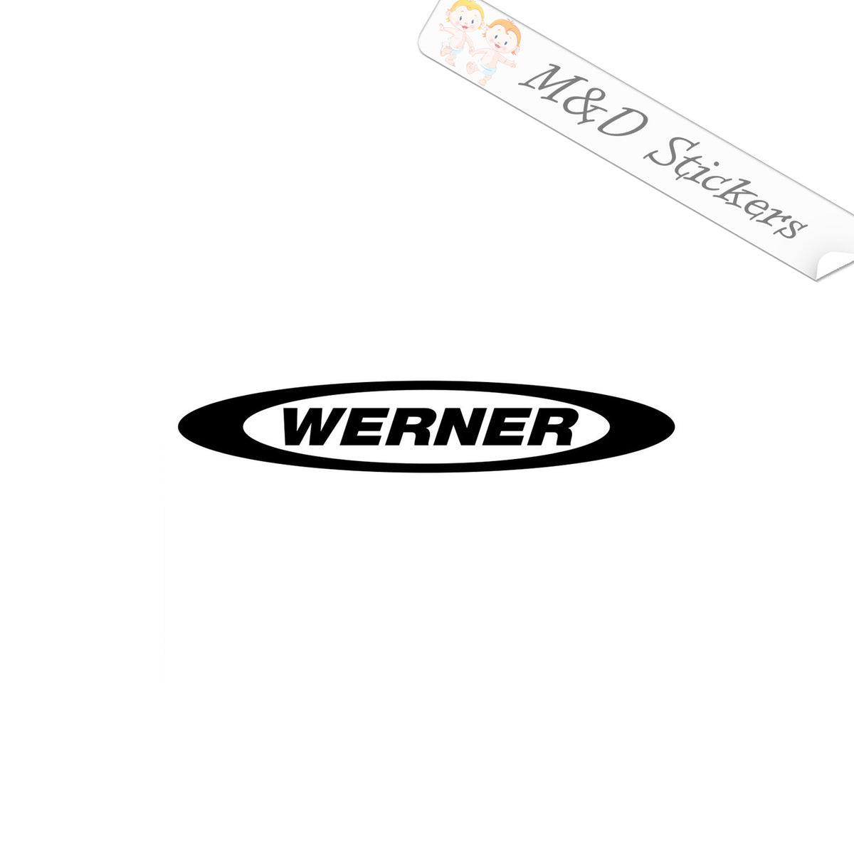 Werner Ladders Logo (4.5" - 30") Vinyl Decal in Different colors & siz ...