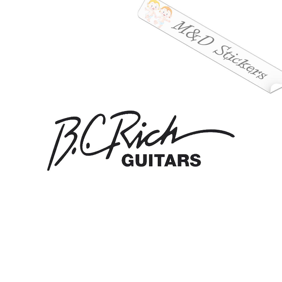 BC Rich guitars Logo (4.5" - 30") Vinyl Decal in Different colors & si ...