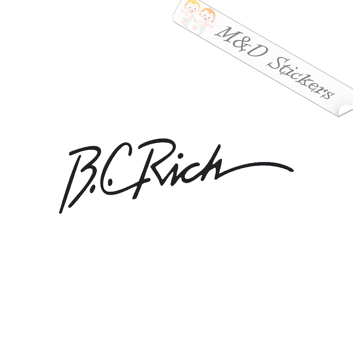 BC Rich guitars Logo (4.5" - 30") Vinyl Decal in Different colors & si ...
