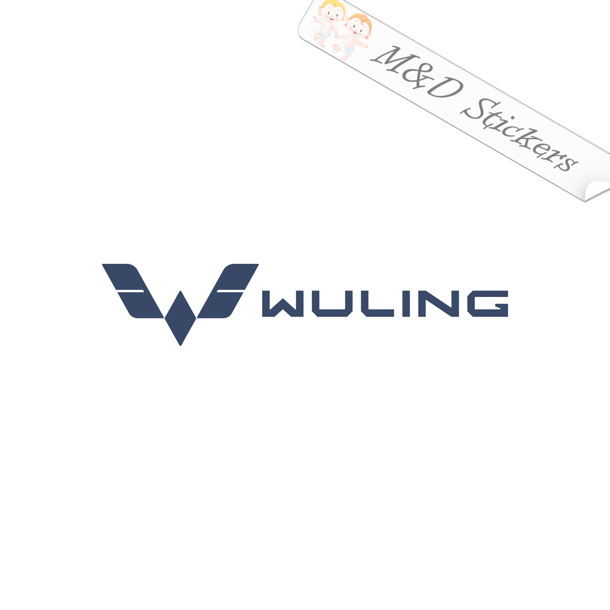 Wuling Cars Logo (4.5" - 30") Vinyl Decal in Different colors & size f ...