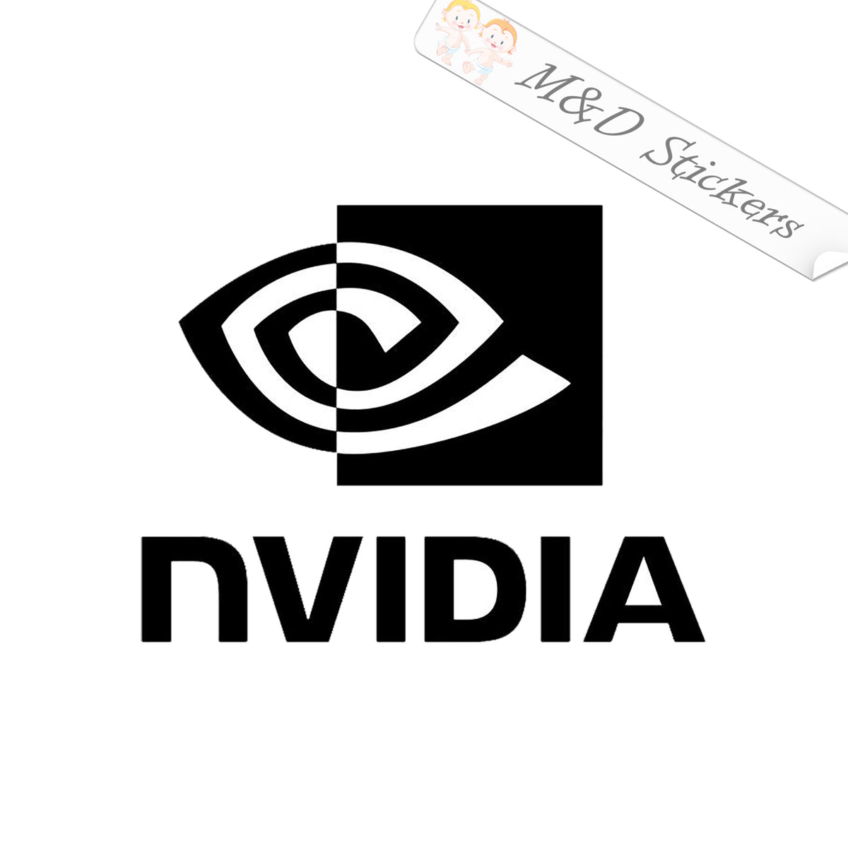 Nvidia Company Logo (4.5" - 30") Vinyl Decal in Different colors & siz ...
