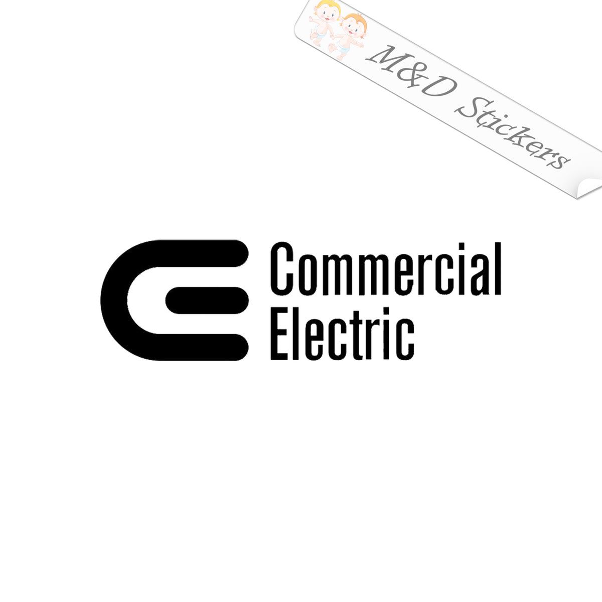 Commercial Electric tools Logo (4.5" - 30") Vinyl Decal in Different c ...