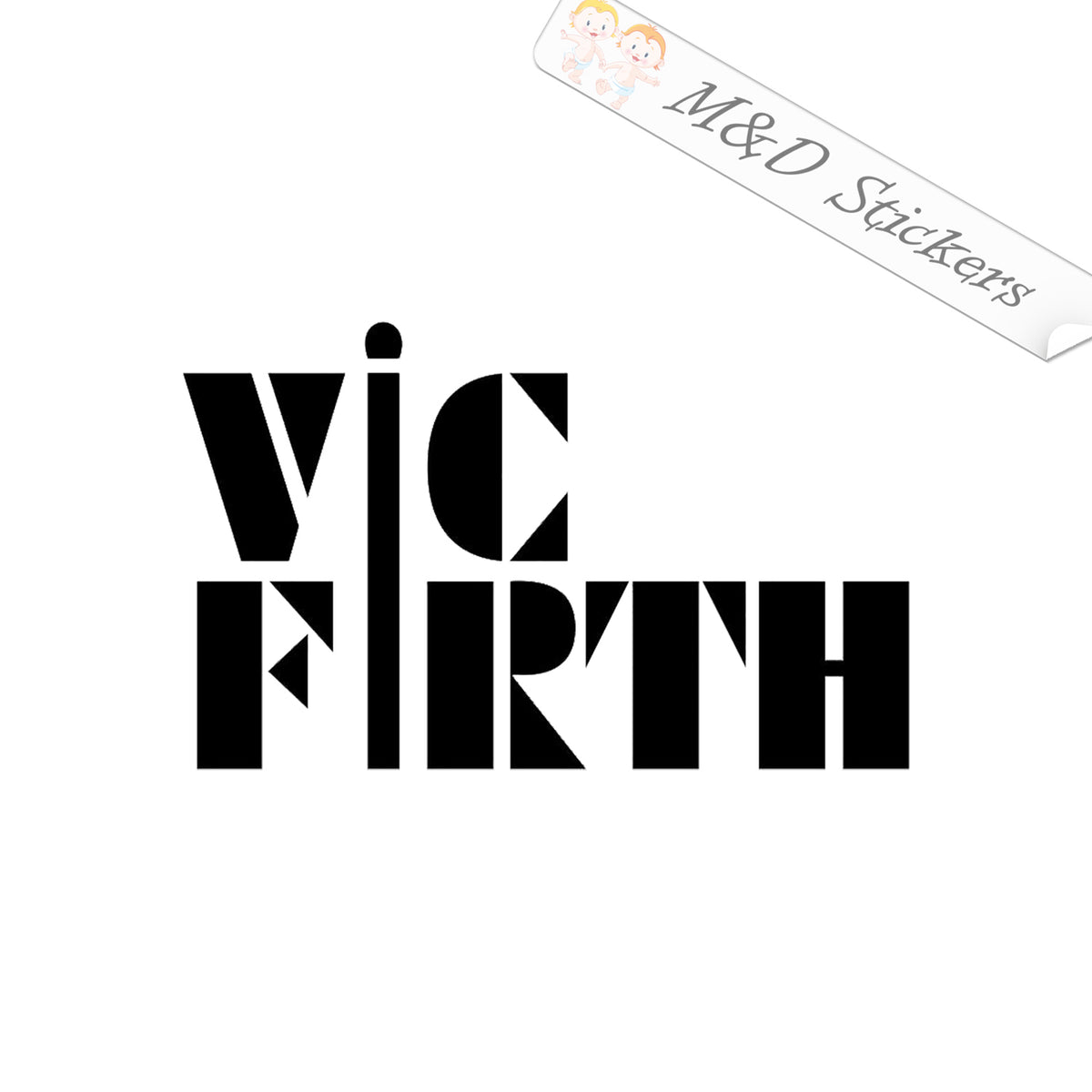 Vic Firth Logo (4.5" - 30") Vinyl Decal in Different colors & size for ...