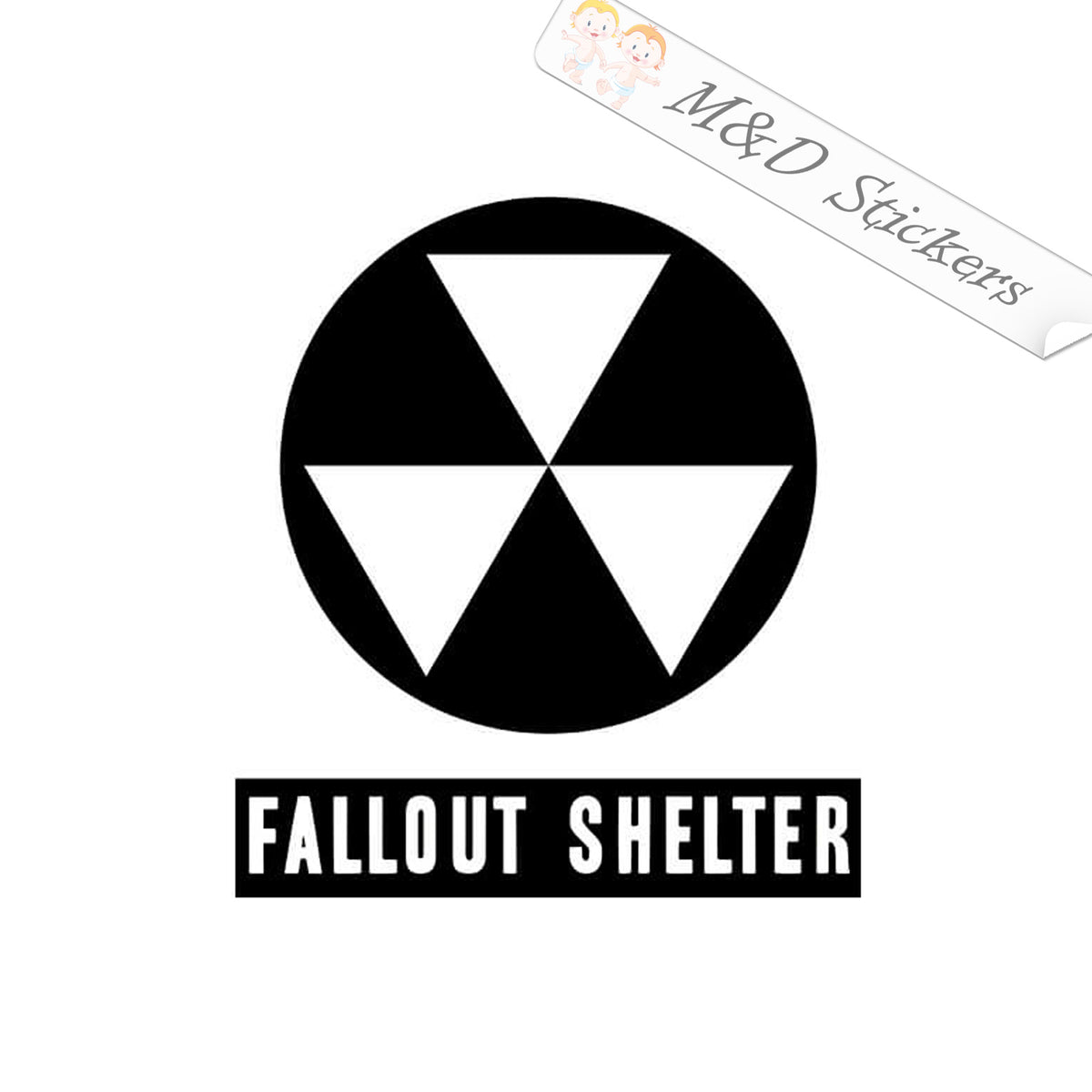2x Fallout Shelter Vinyl Decal Sticker Different colors & size for Car ...