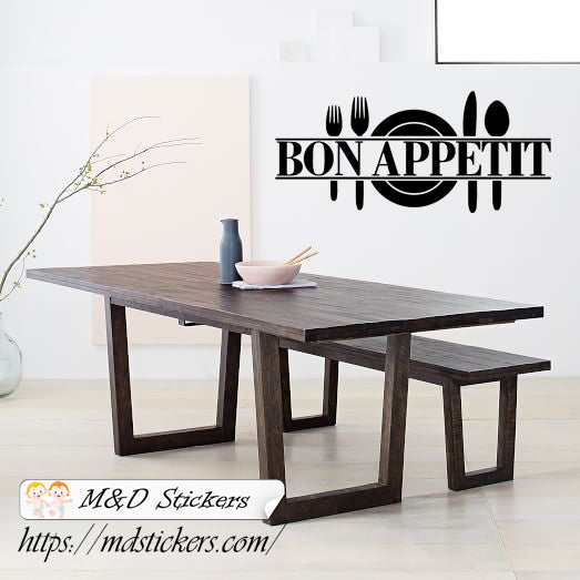 Wall Stickers Vinyl Decal bonappetit – M&D Stickers