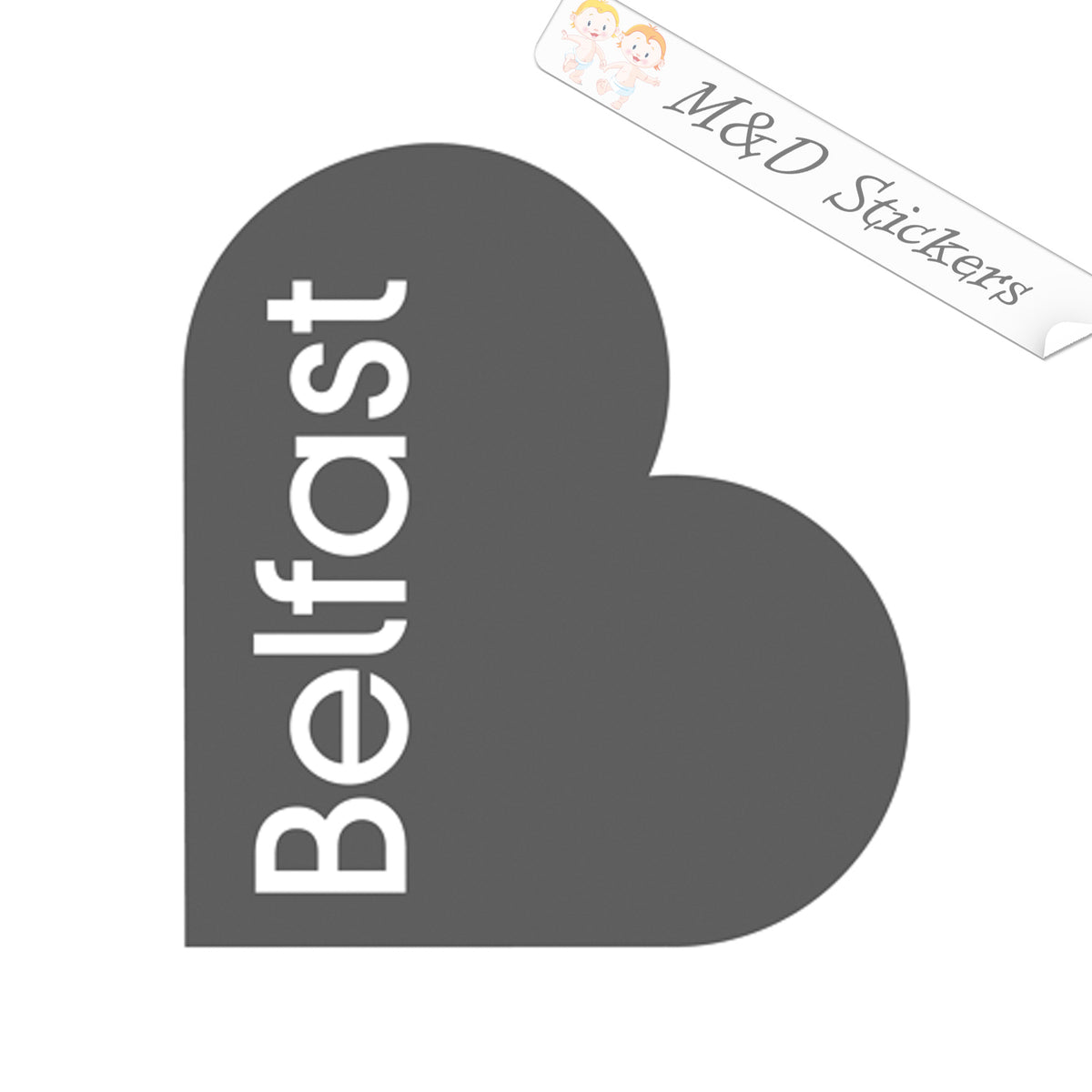 Belfast City Logo (4.5" - 30") Vinyl Decal in Different colors & size ...