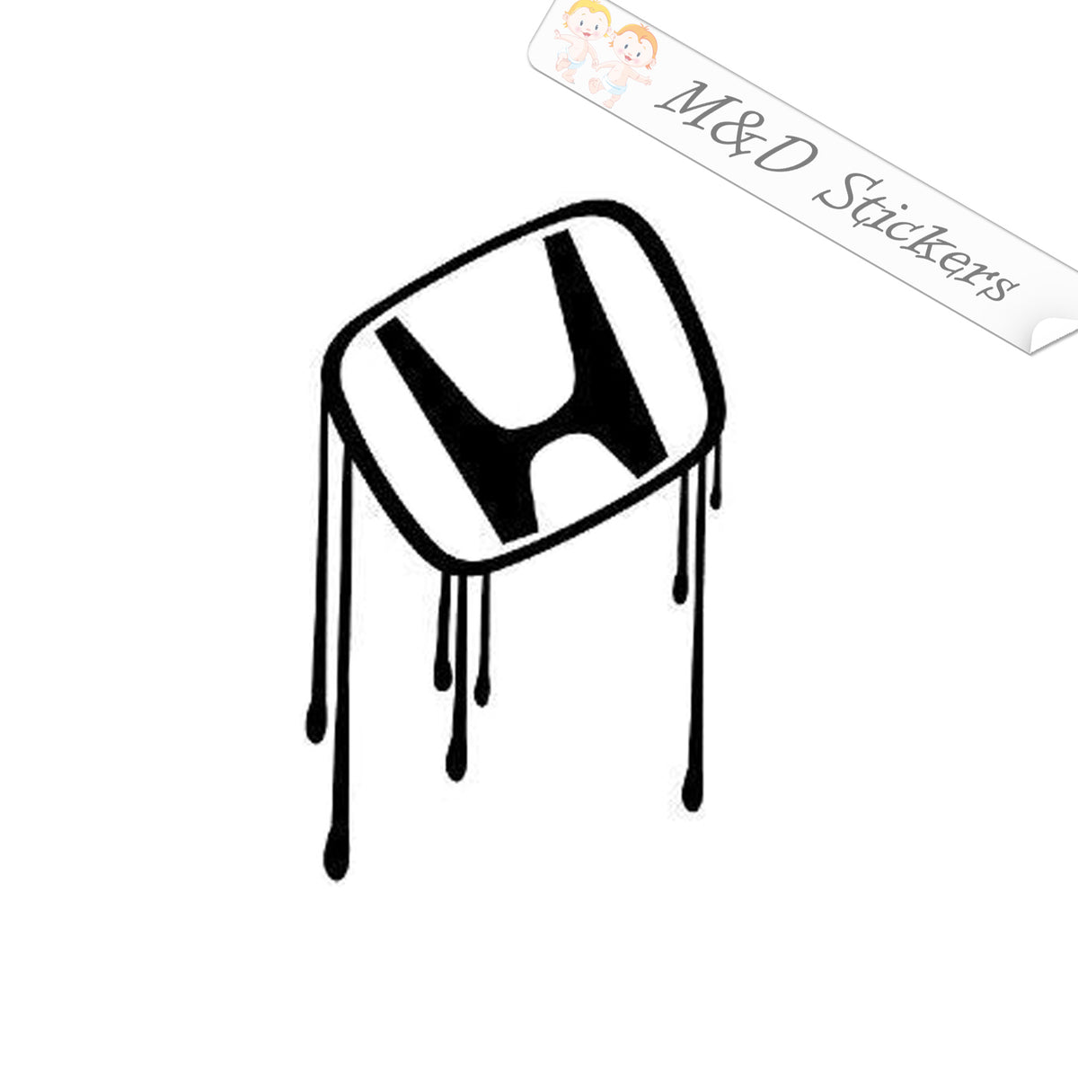 2x Honda Logo Bleeding Vinyl Decal Sticker Different colors & size for ...