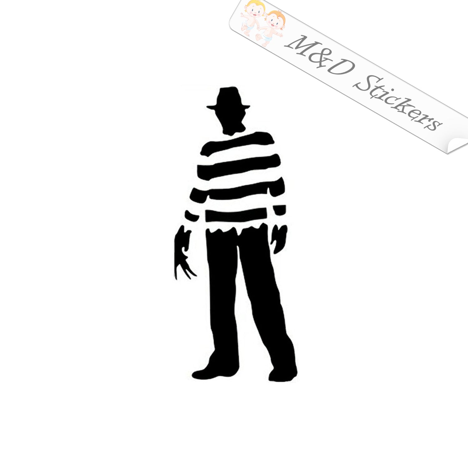 2x Freddy Krueger Vinyl Decal Sticker Different colors & size for Cars ...