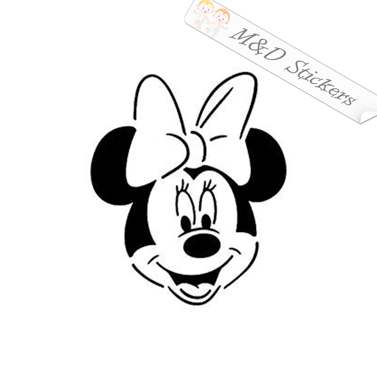 2x Minnie Mouse Vinyl Decal Sticker Different colors & size for Cars/B ...