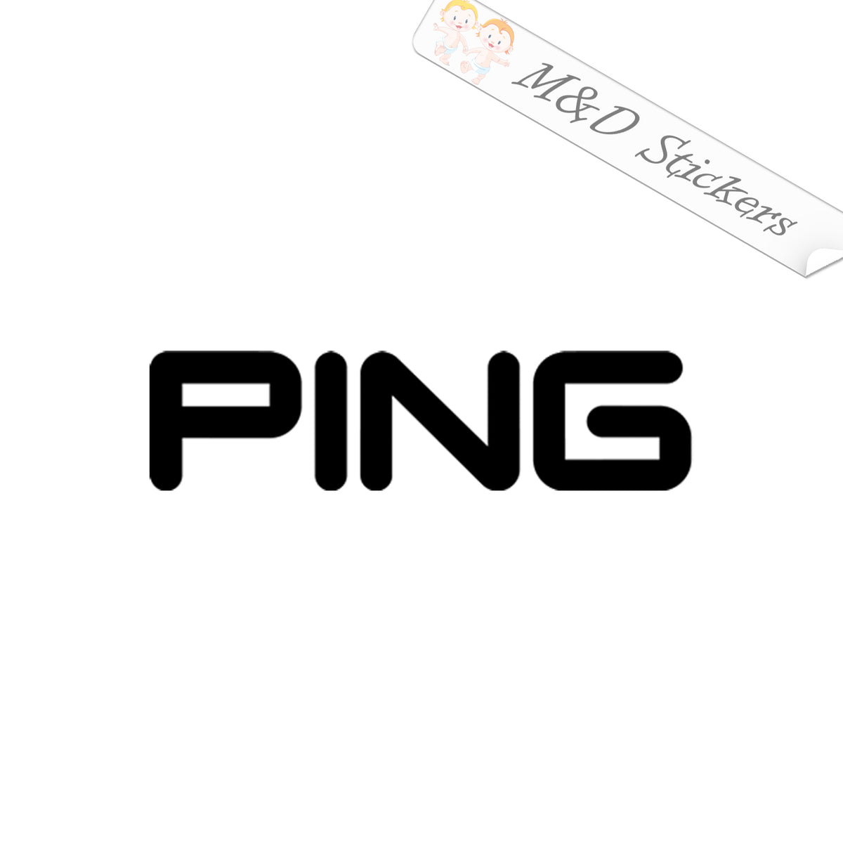 PING golf balls Logo (4.5" - 30") Vinyl Decal in Different colors & si ...