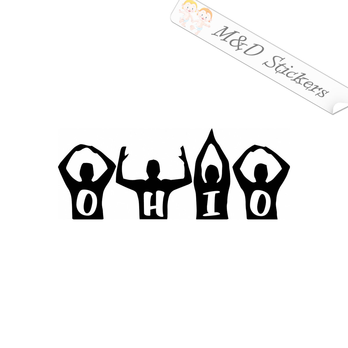 Ohio People Symbol (4.5" - 30") Vinyl Decal in Different colors & size ...