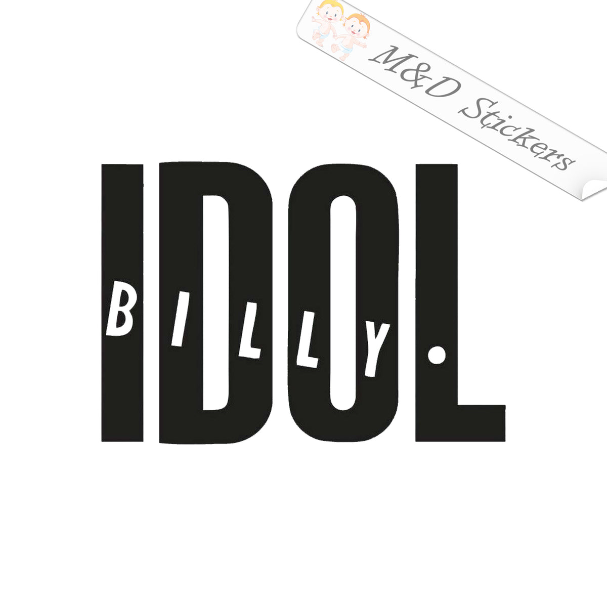 Billy Idol Music Logo (4.5" - 30") Vinyl Decal in Different colors & s ...