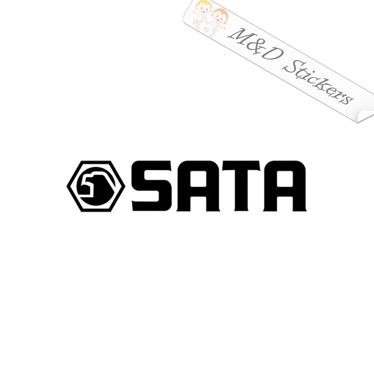 SATA tools Logo (4.5" - 30") Vinyl Decal in Different colors & size fo ...