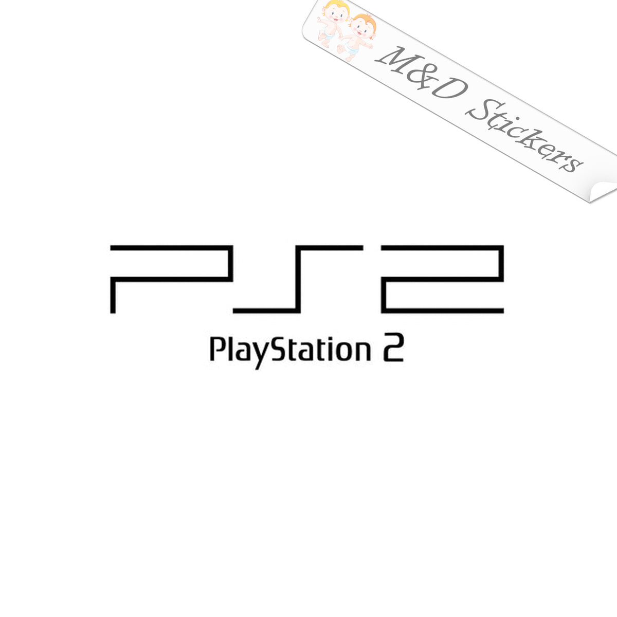 Playstation 2 Logo (4.5" - 30") Vinyl Decal in Different colors & size ...