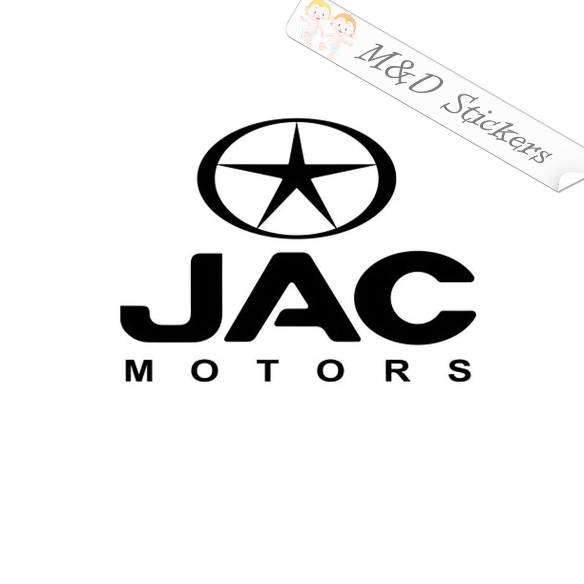 JAC Motors Logo (4.5" - 30") Vinyl Decal in Different colors & size fo ...