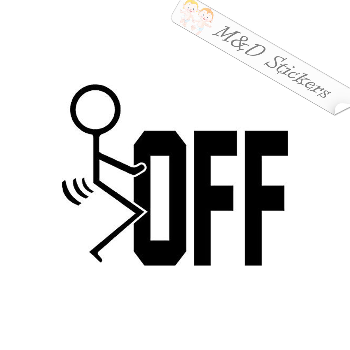 2x Fuck-off Fck Off F*ck Off Vinyl Decal Sticker Different colors & si ...
