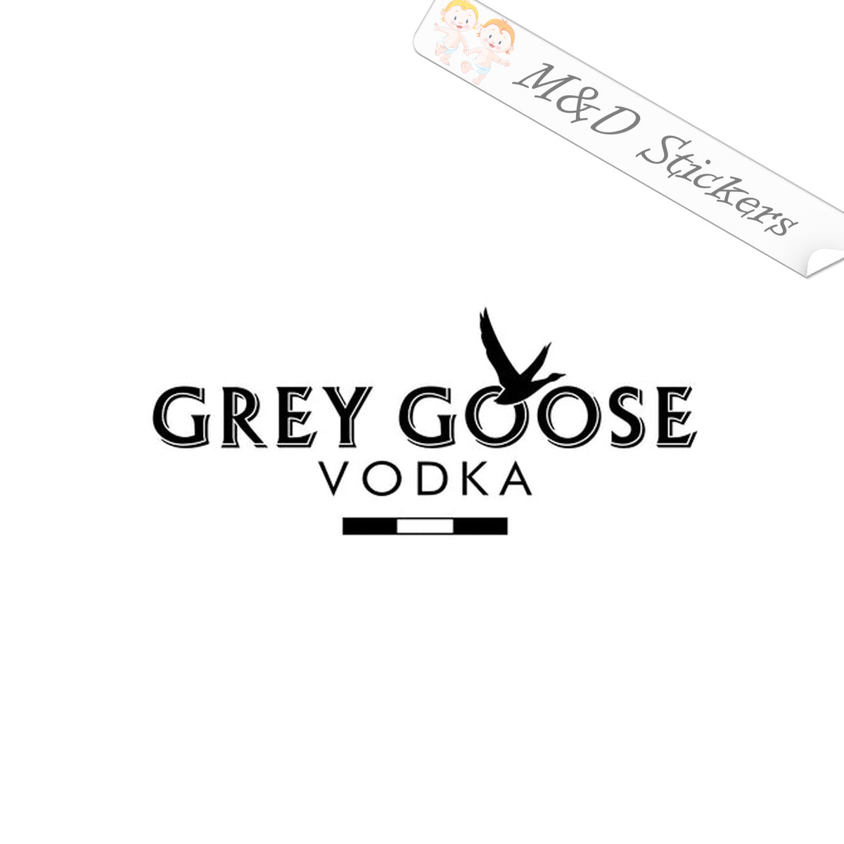 Grey Goose Vodka Logo (4.5" - 30") Vinyl Decal in Different colors & s ...