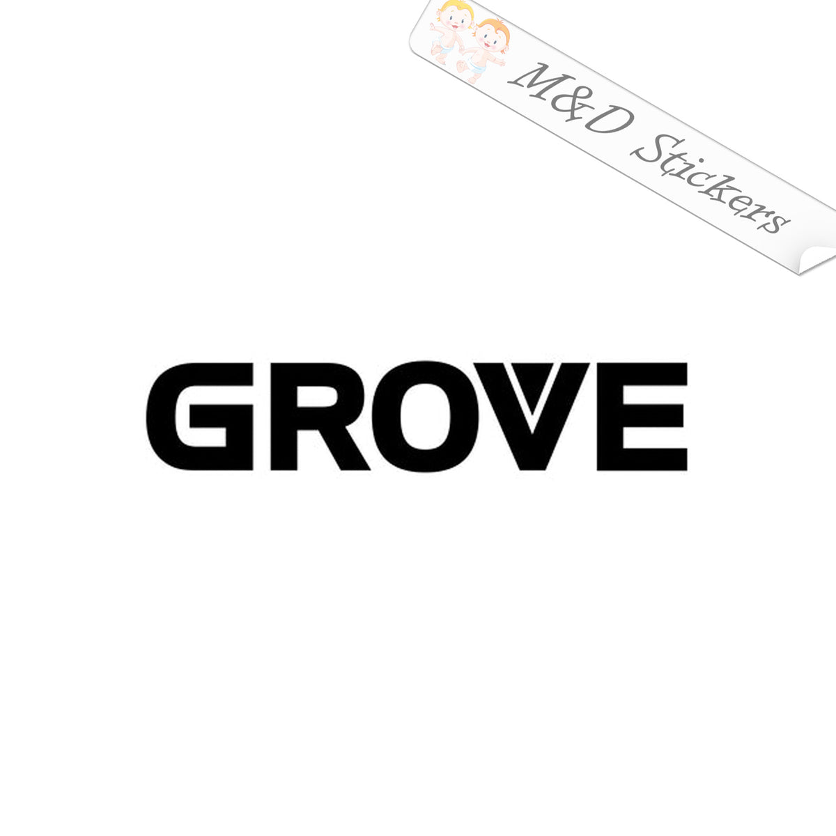Grove Cranes Logo (4.5" - 30") Vinyl Decal in Different colors & size ...