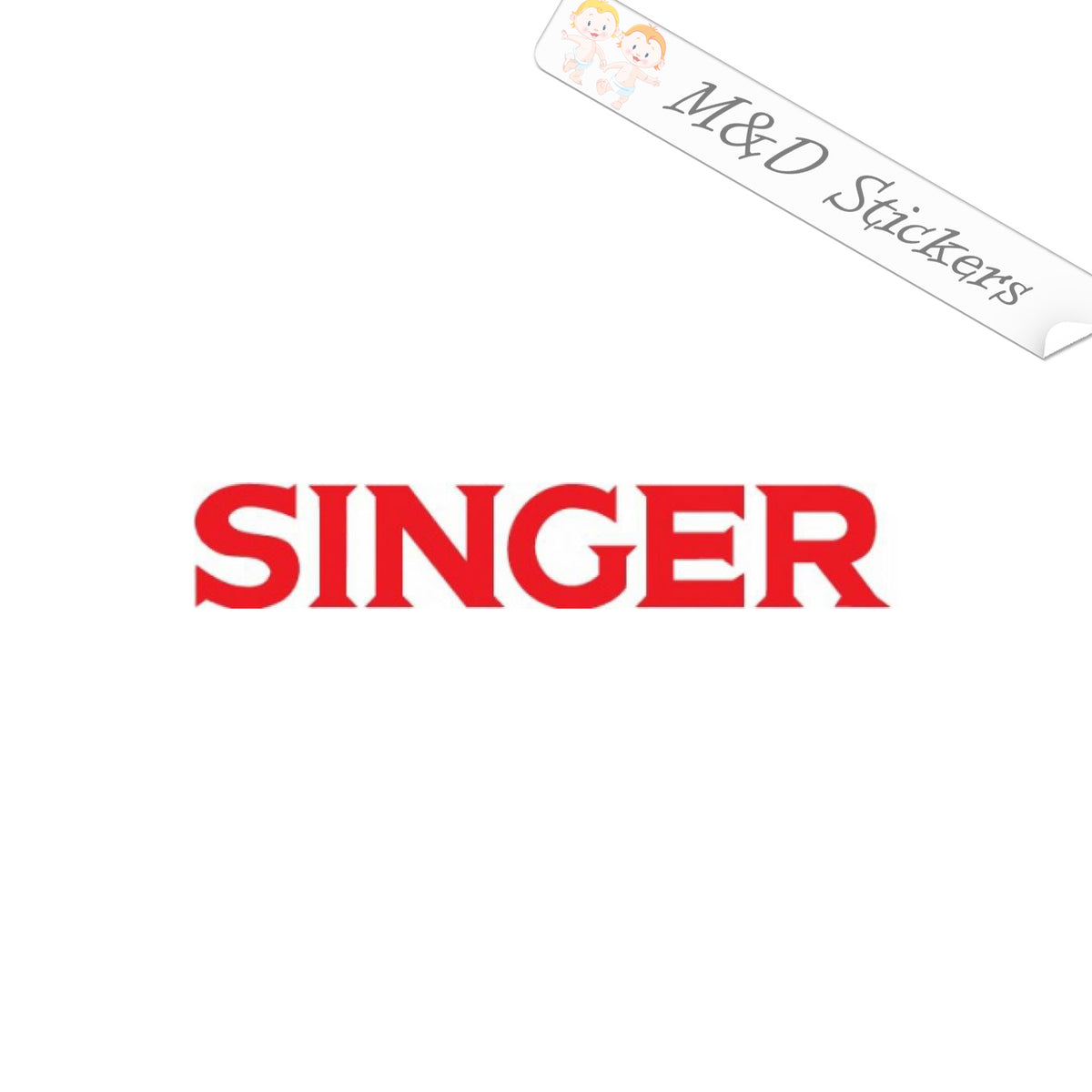 2x Singer sewing logo Vinyl Decal Sticker Different colors & size for ...