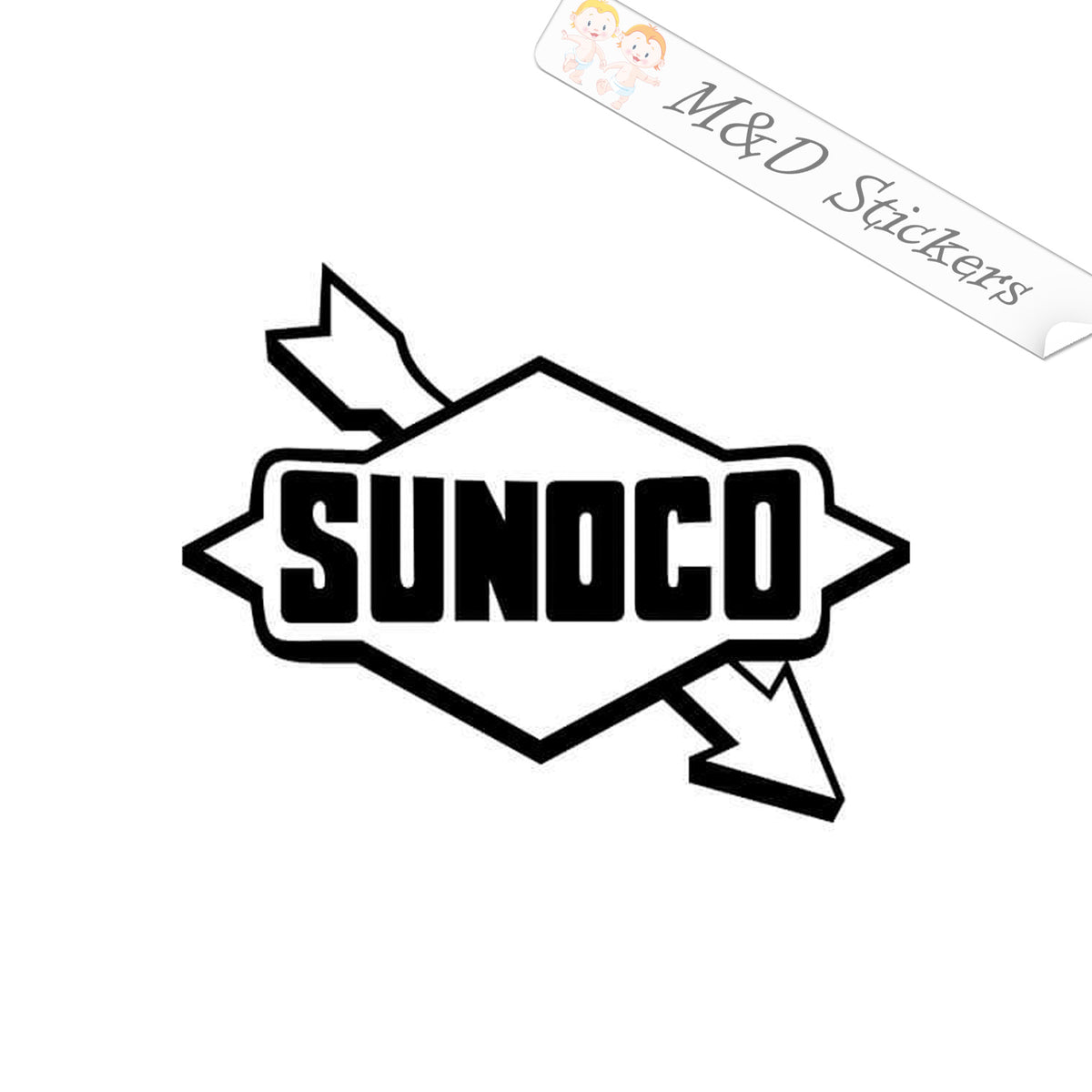Sunoco Gas Logo (4.5" - 30") Vinyl Decal in Different colors & size fo ...
