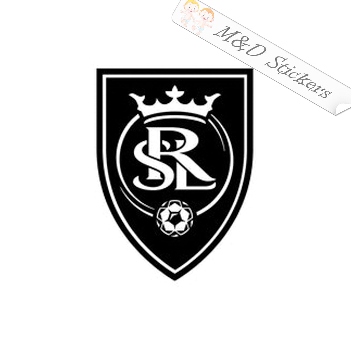 MLS Real Salt Lake Football Club Soccer Logo (4.5" - 30") Decal in Dif ...