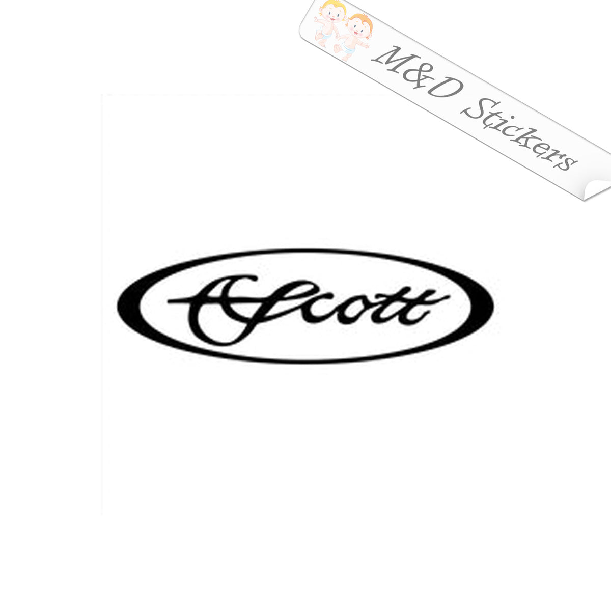 Scott Fishing Fly Rods (4.5" - 30") Vinyl Decal in Different colors ...