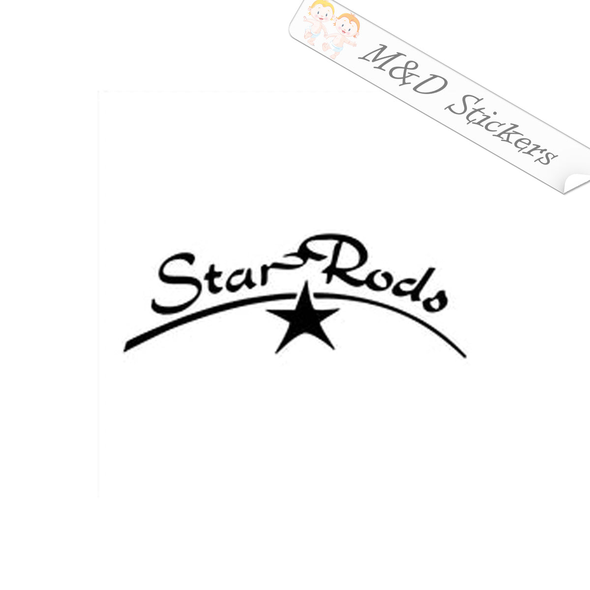 Star Rods Fishing Rods (4.5" - 30") Vinyl Decal in Different colors ...