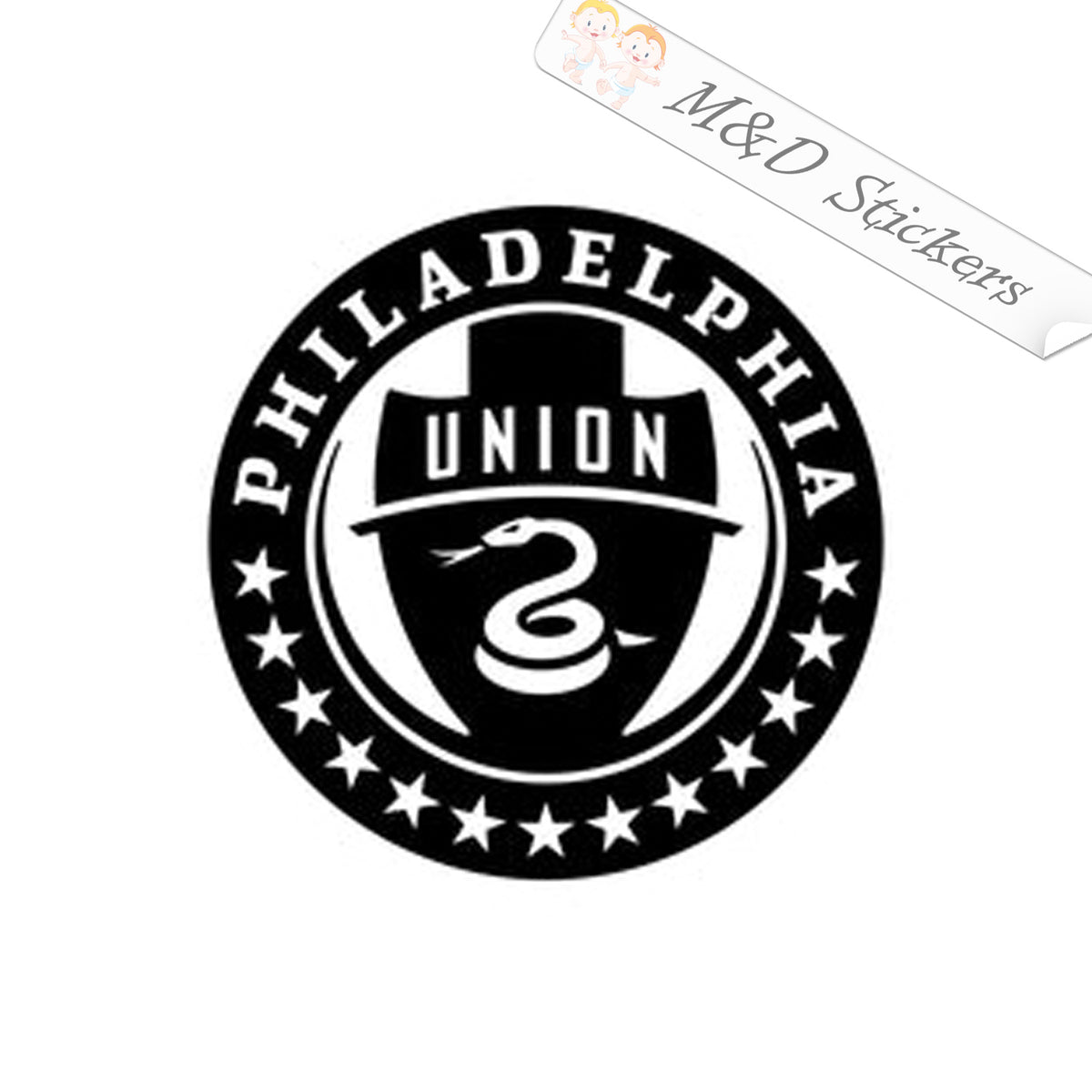 MLS Philadelphia Union Football Club Soccer Logo (4.5" - 30") Decal in ...