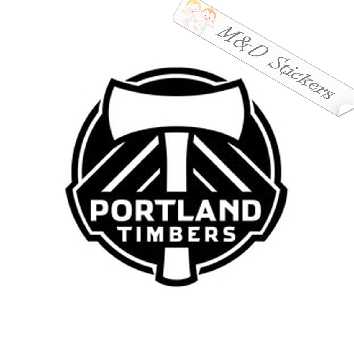 MLS Portland Timbers Football Club Soccer Logo (4.5" - 30") Decal in D ...