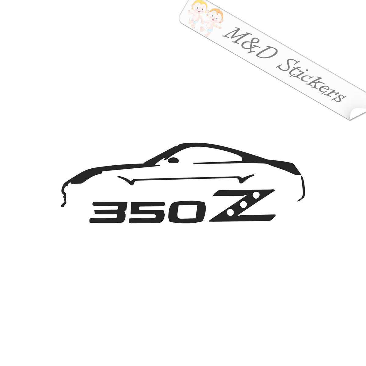 Nissan 350z (4.5" - 30") Vinyl Decal in Different colors & size for Ca ...