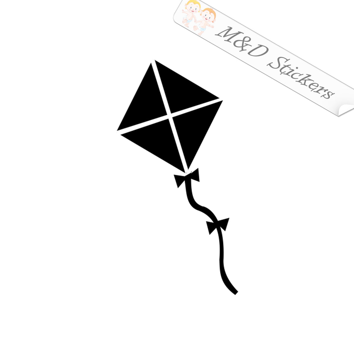 Kite (4.5" - 30") Vinyl Decal in Different colors & size for Cars/Bike ...