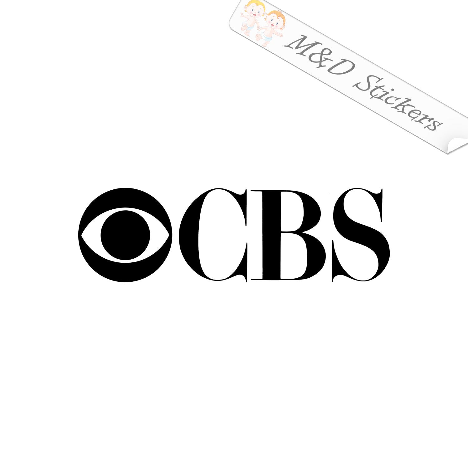 CBS Channel Logo (4.5" - 30") Vinyl Decal in Different colors & size f ...