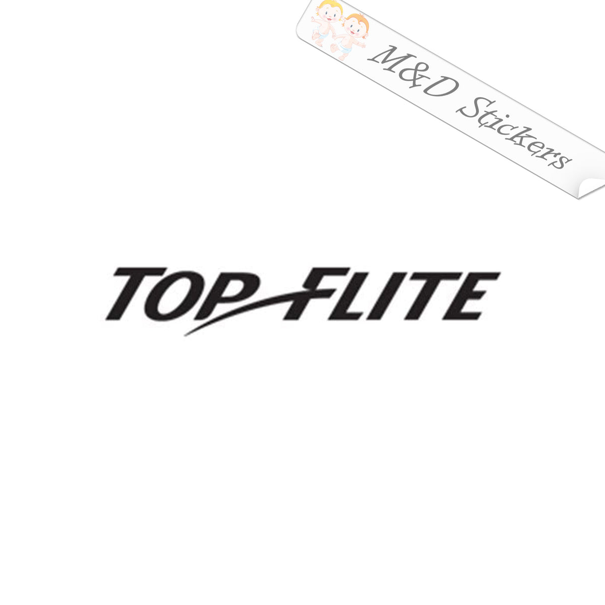 Top Flite golf balls Logo (4.5" - 30") Vinyl Decal in Different colors ...