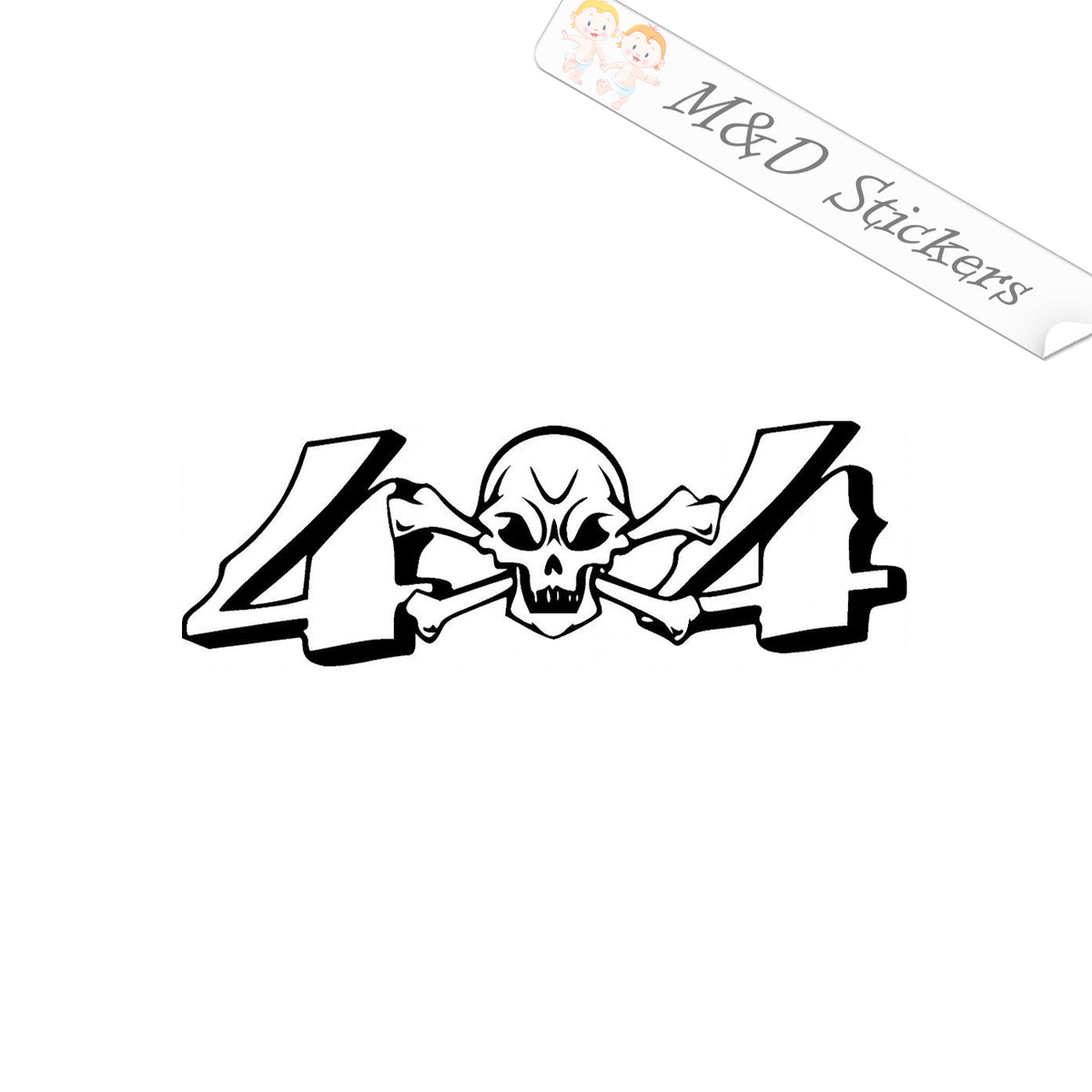 4x4 Skull (4.5" - 30") Vinyl Decal Sticker Different colors & size for ...