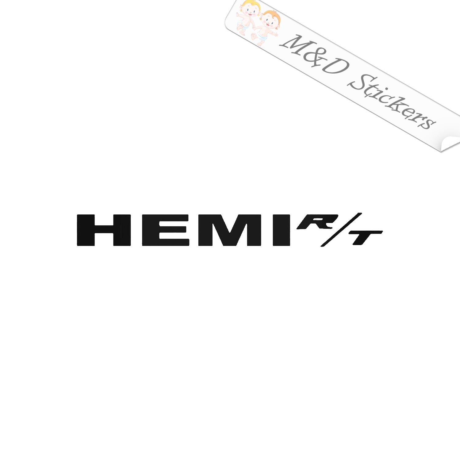 Dodge HEMI R/T script (4.5" - 30") Vinyl Decal in Different colors & s ...