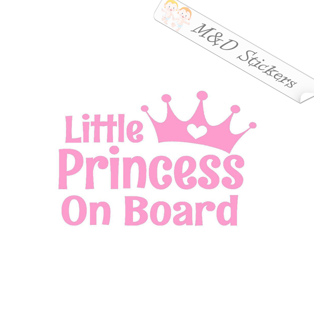 2x Little Princess on Board Vinyl Decal Sticker Different colors & siz ...