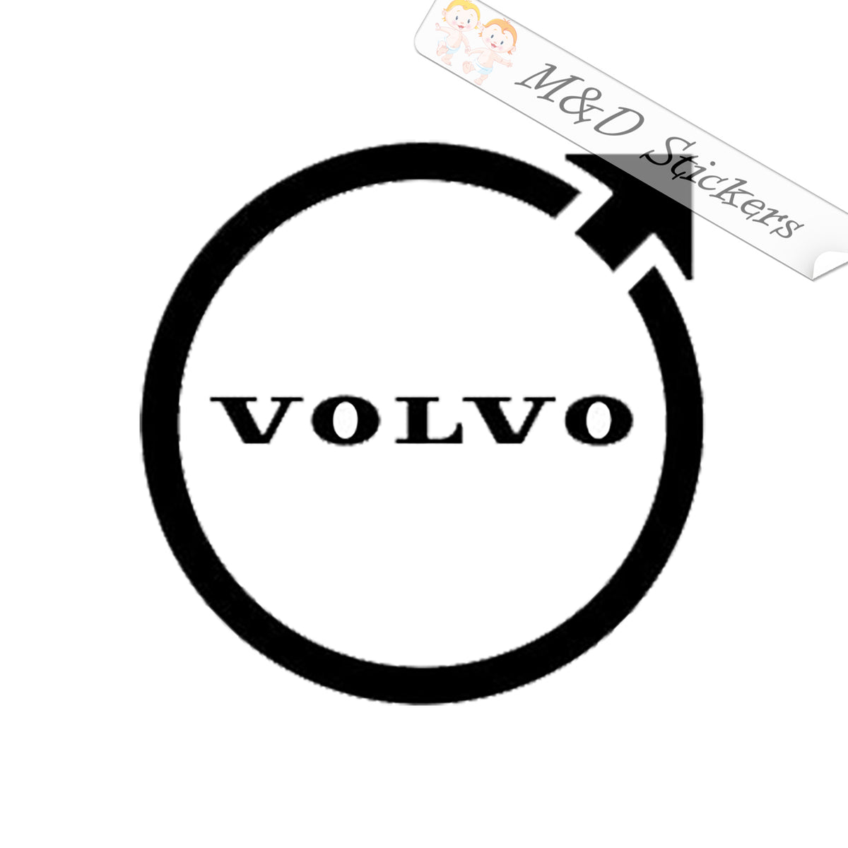Volvo cars Logo (4.5" - 30") Vinyl Decal in Different colors & size fo ...
