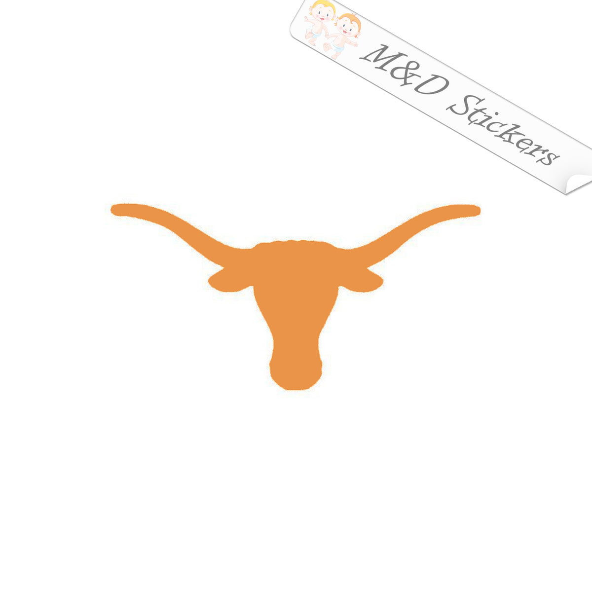 2x Texas Longhorns Logo Vinyl Decal Sticker Different colors & size fo ...