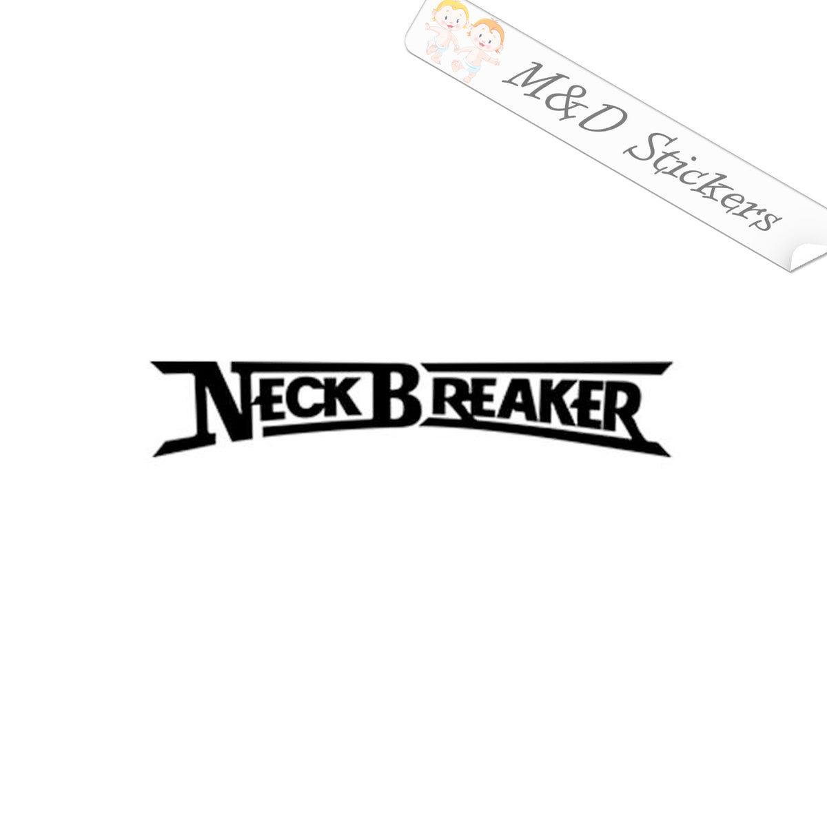 2x Neck breaker Vinyl Decal Sticker Different colors & size for Cars/B ...