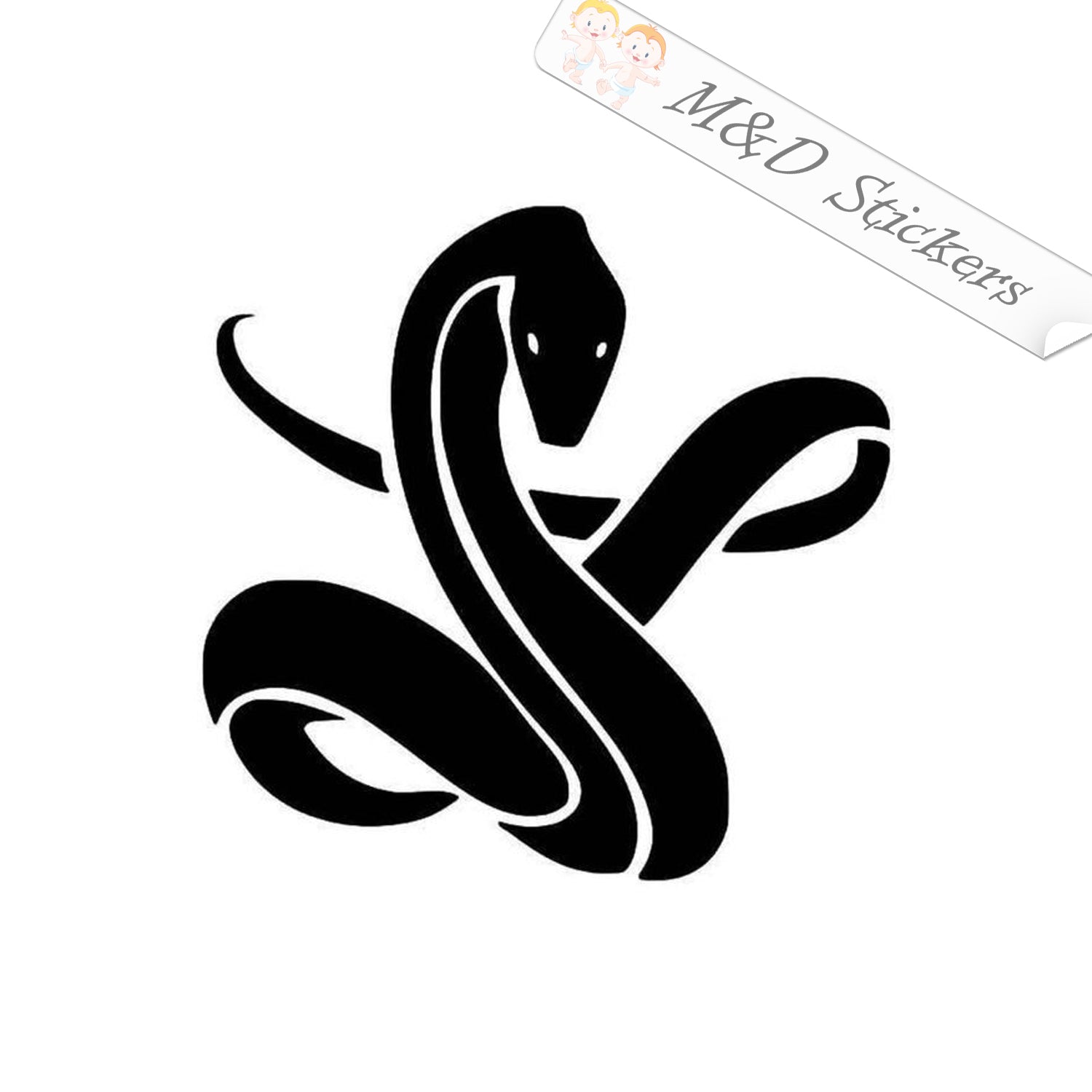 2x Snake Vinyl Decal Sticker Different colors & size for Cars/Bikes/Wi ...