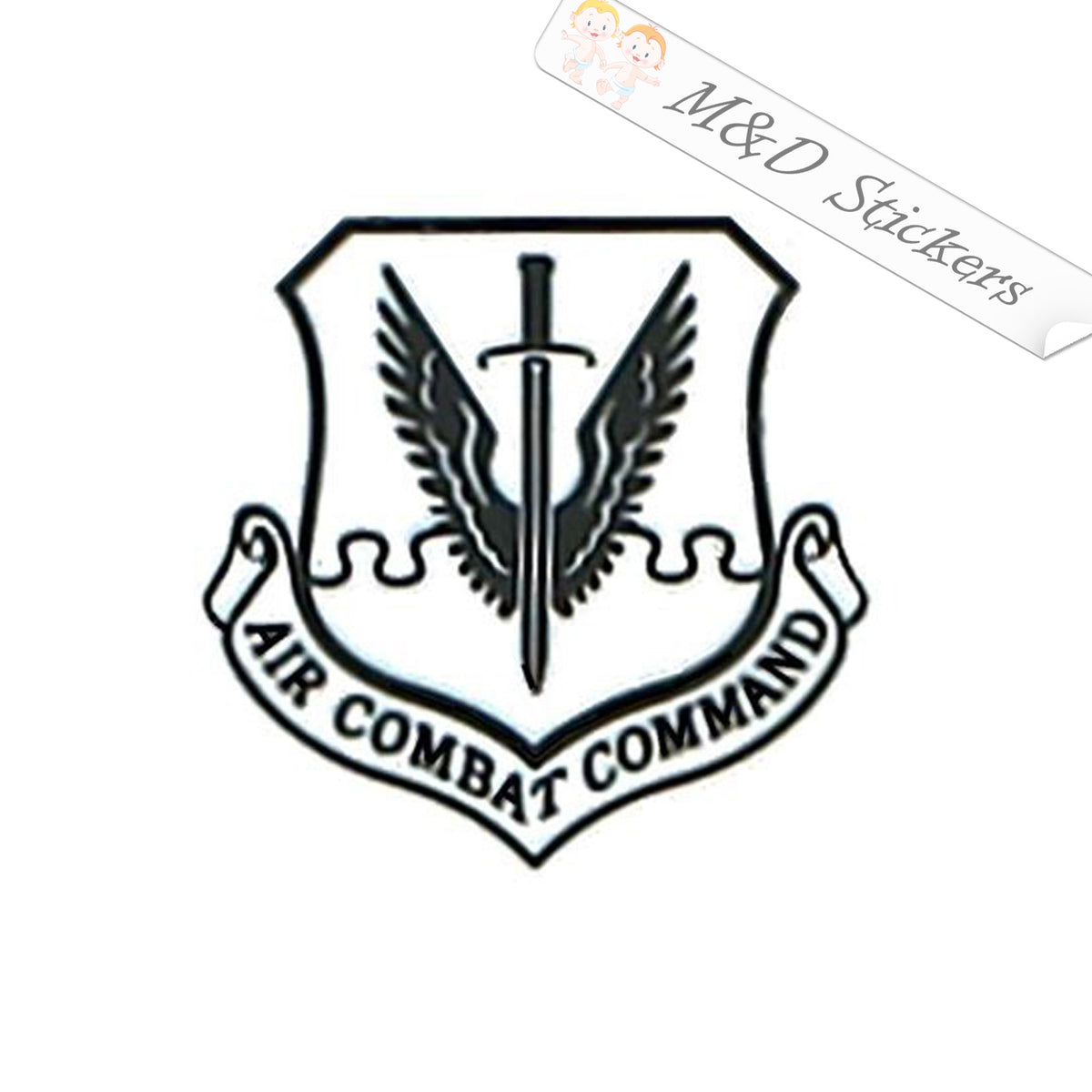 2x US Air Combat Command Logo Vinyl Decal Sticker Different colors & s ...