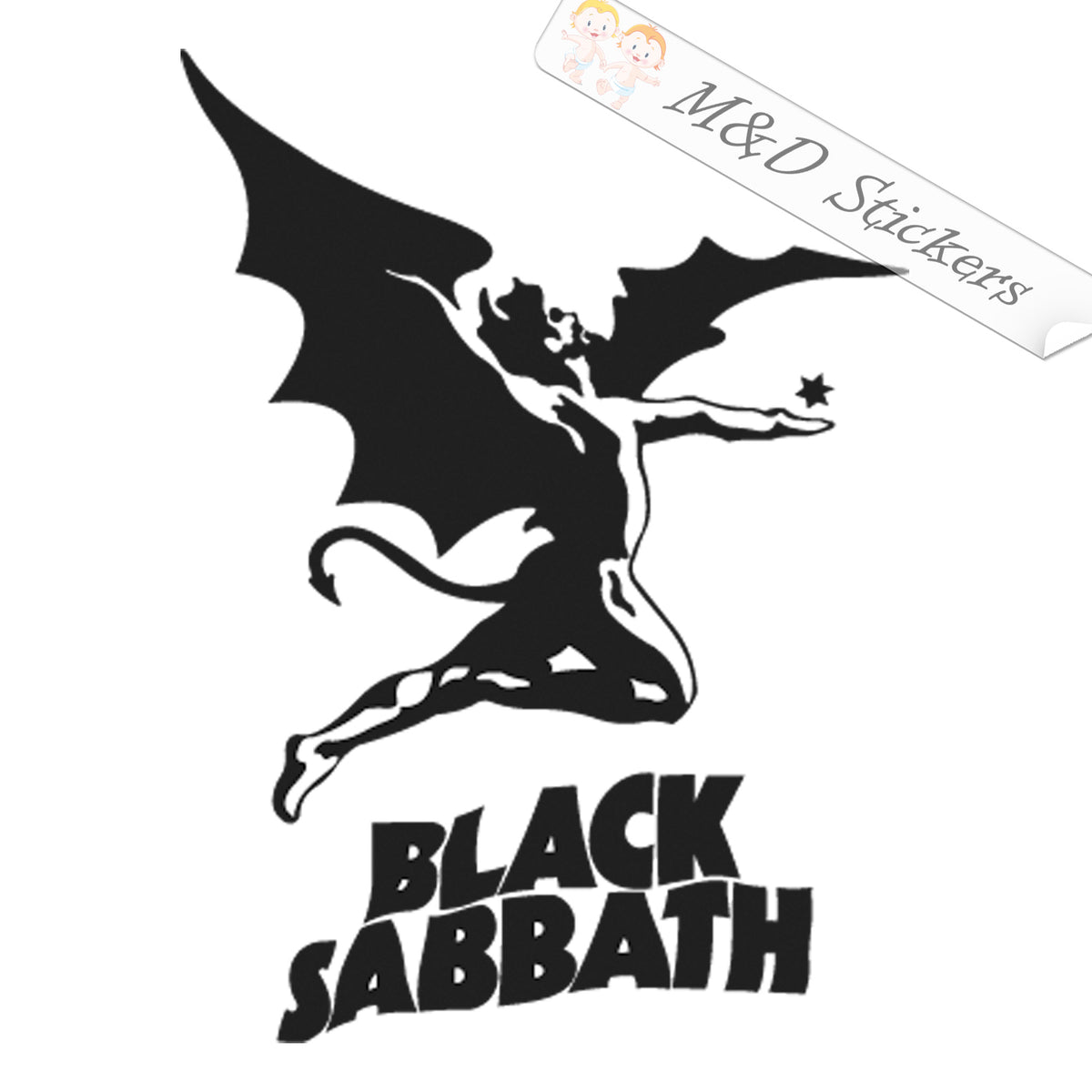 Black Sabbath Music band Logo (4.5" - 30") Vinyl Decal in Different co ...