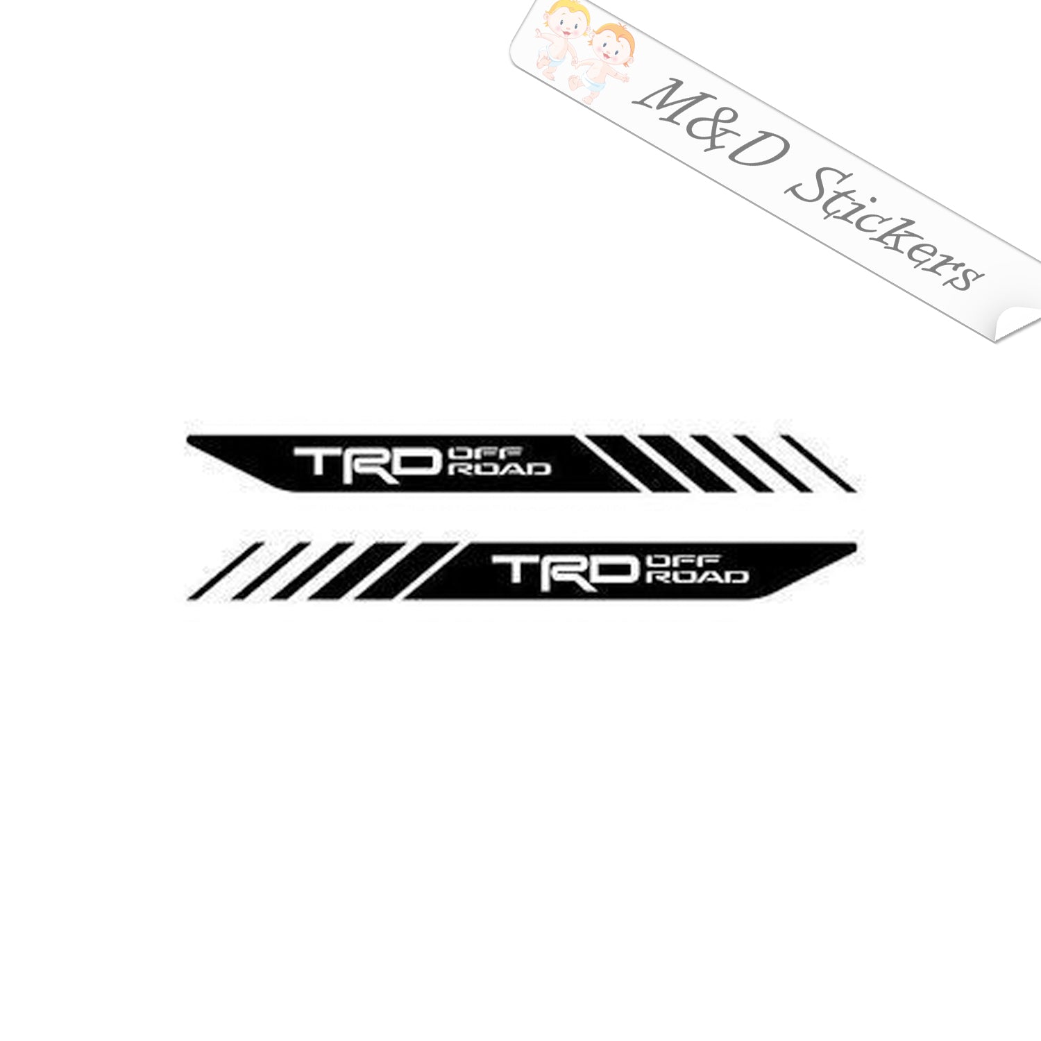 Toyota TRD offroad side strips (4.5" - 30") Vinyl Decal in Different c ...