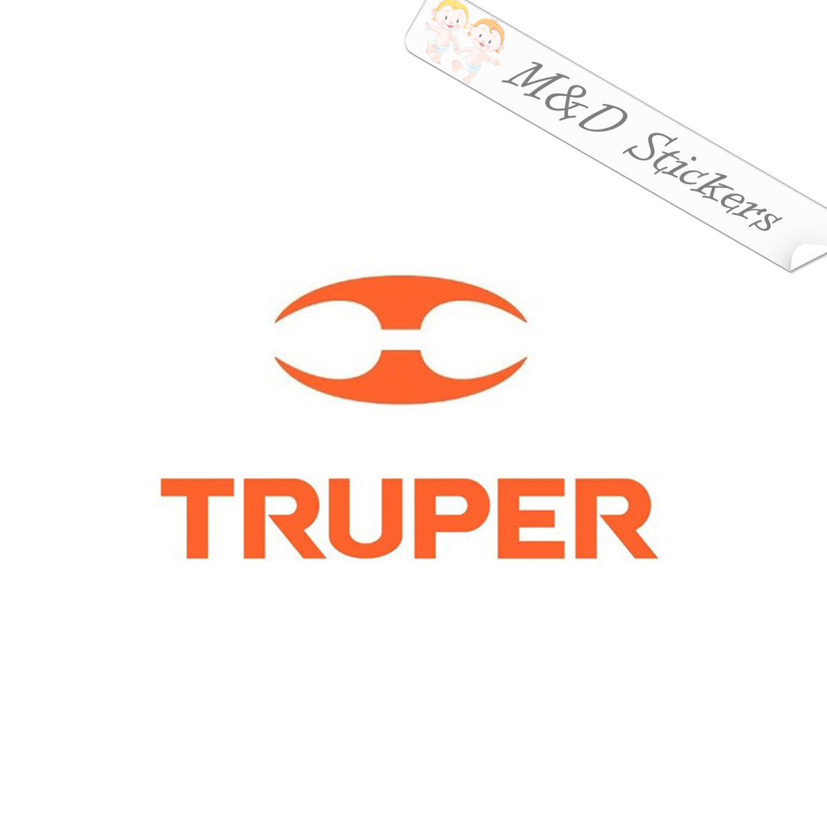 2x Truper garden Tools Logo Vinyl Decal Sticker Different colors & siz ...