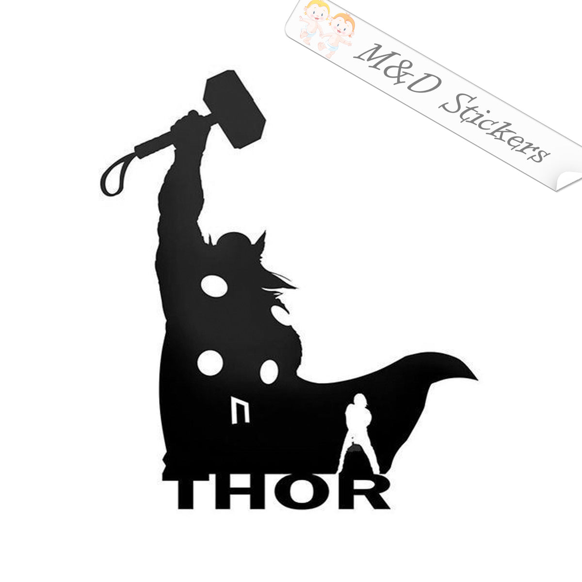 Thor (4.5" - 30") Vinyl Decal in Different colors & size for Cars/Bike ...