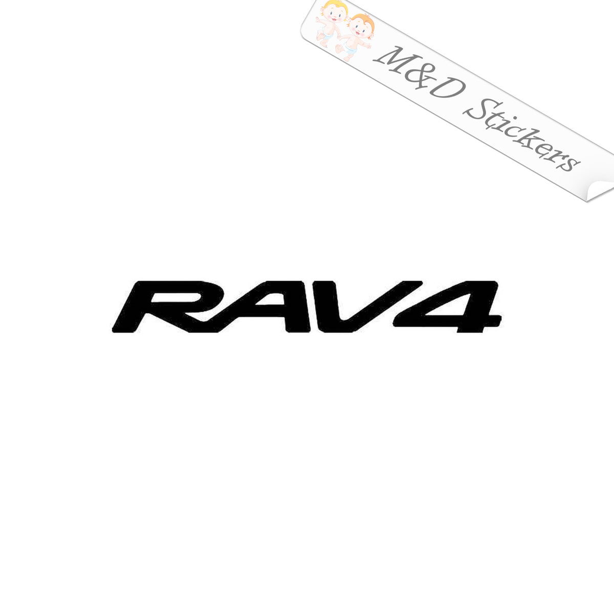 2x RAV4 Toyota Vinyl Decal Sticker Different colors & size for Cars/Bi ...