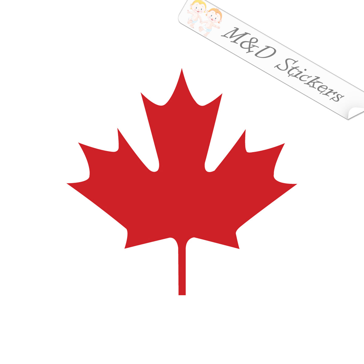 2x Maple Leaf Vinyl Decal Sticker Different colors & size for Cars/Bik ...