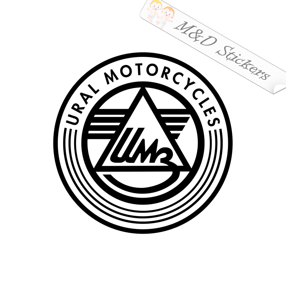 2x Ural Motorcycles Logo Vinyl Decal Sticker Different colors & size f ...