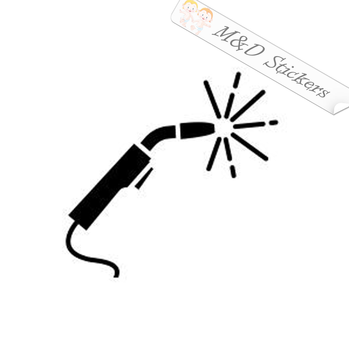 2x Torch Vinyl Decal Sticker Different colors & size for Cars/Bikes/Wi ...