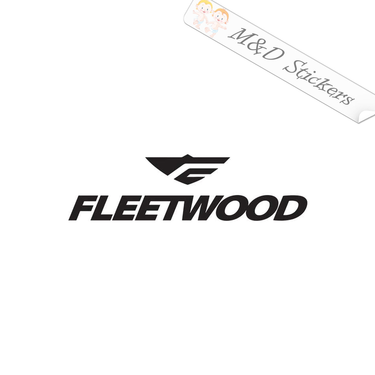 2x Fleetwood RV Trailers Logo Vinyl Decal Sticker Different colors & s ...